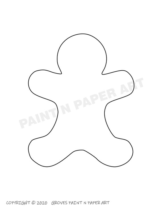 Plantilla De Hombre De Jengibre Plantilla De Tarjeta De Navidad Con