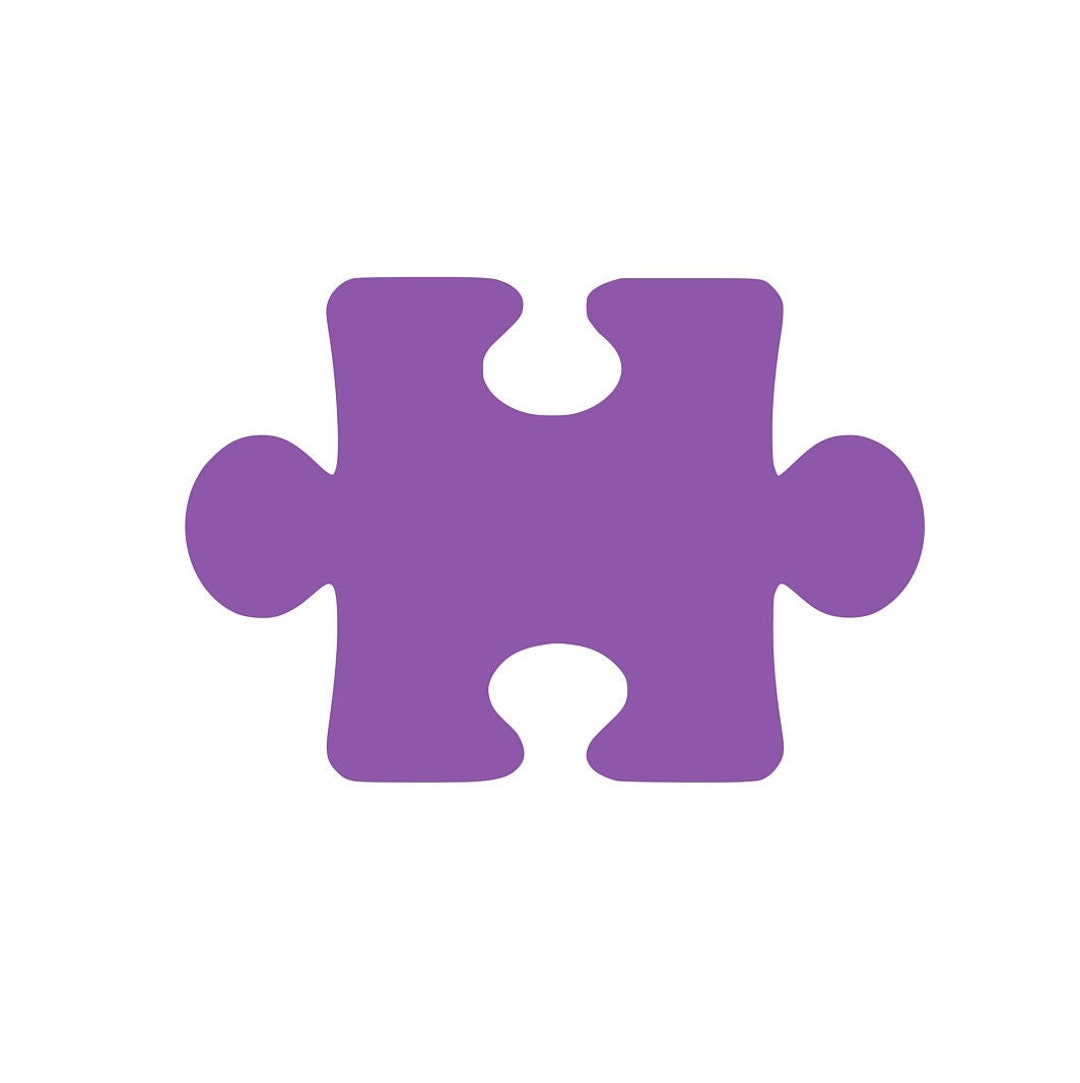 20 Pack - Paper Puzzle Piece Shapes, Die Cut Puzzle Piece Cutouts ...