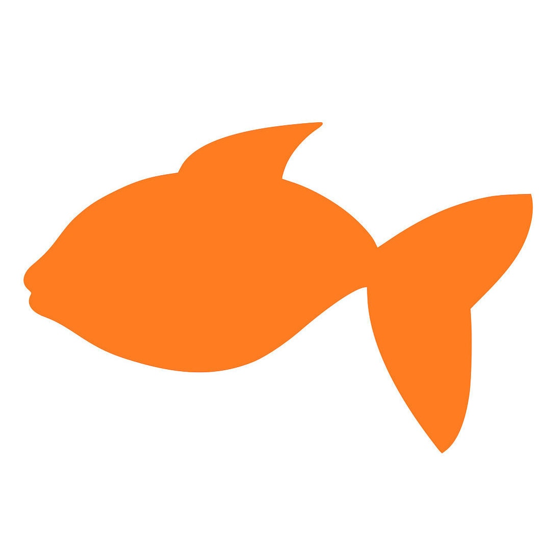 20 Pack - Paper Goldfish Shapes, Goldfish Shapes, Die Cut Goldfish ...