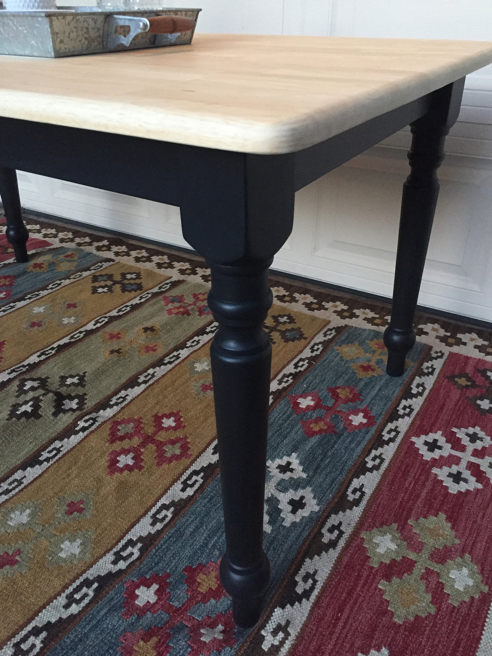 MODERN FARMHOUSE TABLE // Painted Farm Table // Rustic Modern Table ...