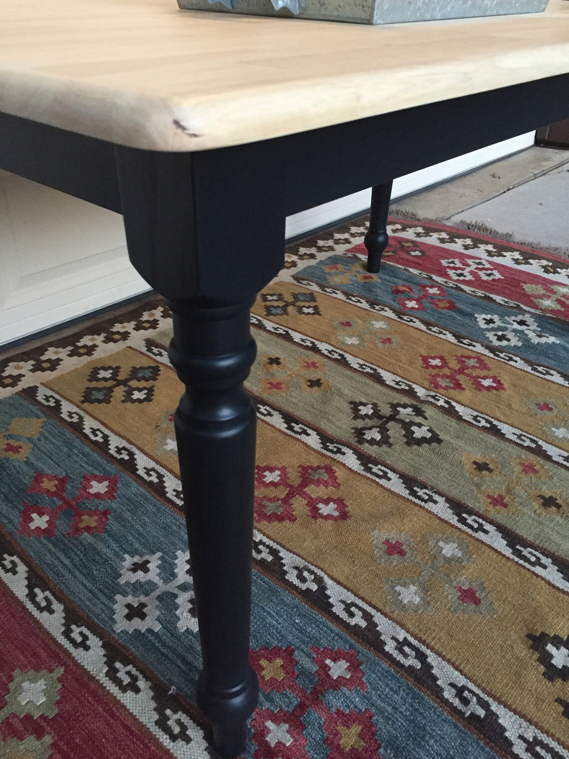 MODERN FARMHOUSE TABLE // Painted Farm Table // Rustic Modern Table ...