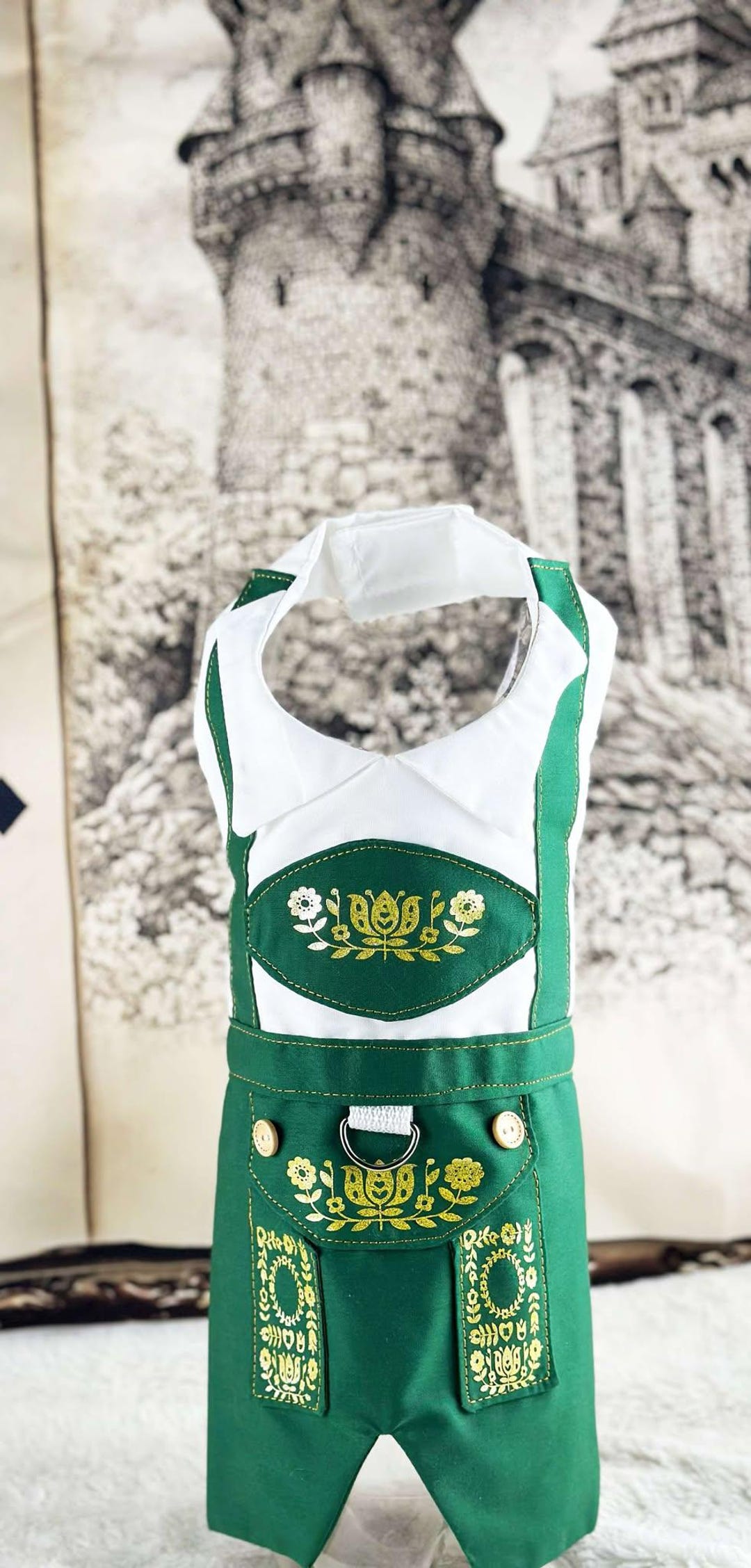 Handcrafted Dog Lederhosen: Bavarian Oktoberfest Outfit - Etsy