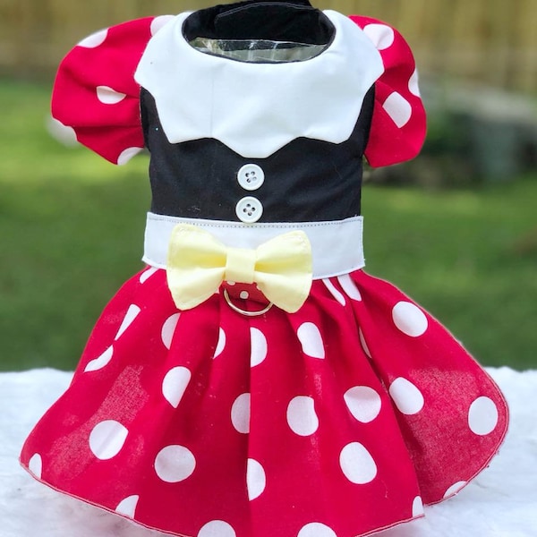 Minnie Mouse Pet Costume - Etsy
