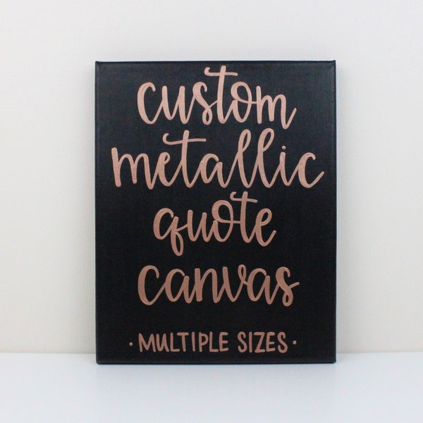 Custom Canvas Quote - Etsy