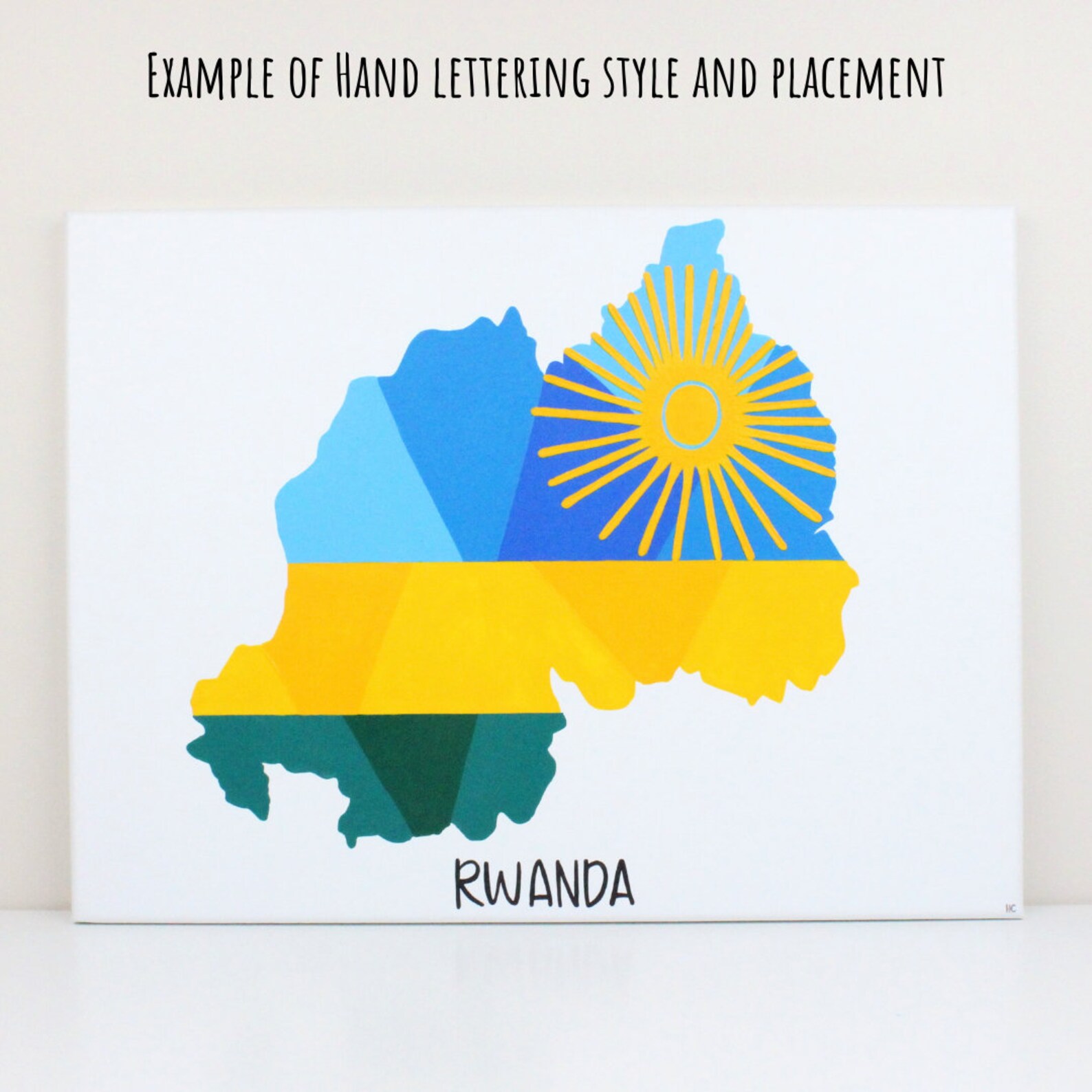 Custom Flag Map Painting, Original Painting, Custom Map Gift, Custom ...