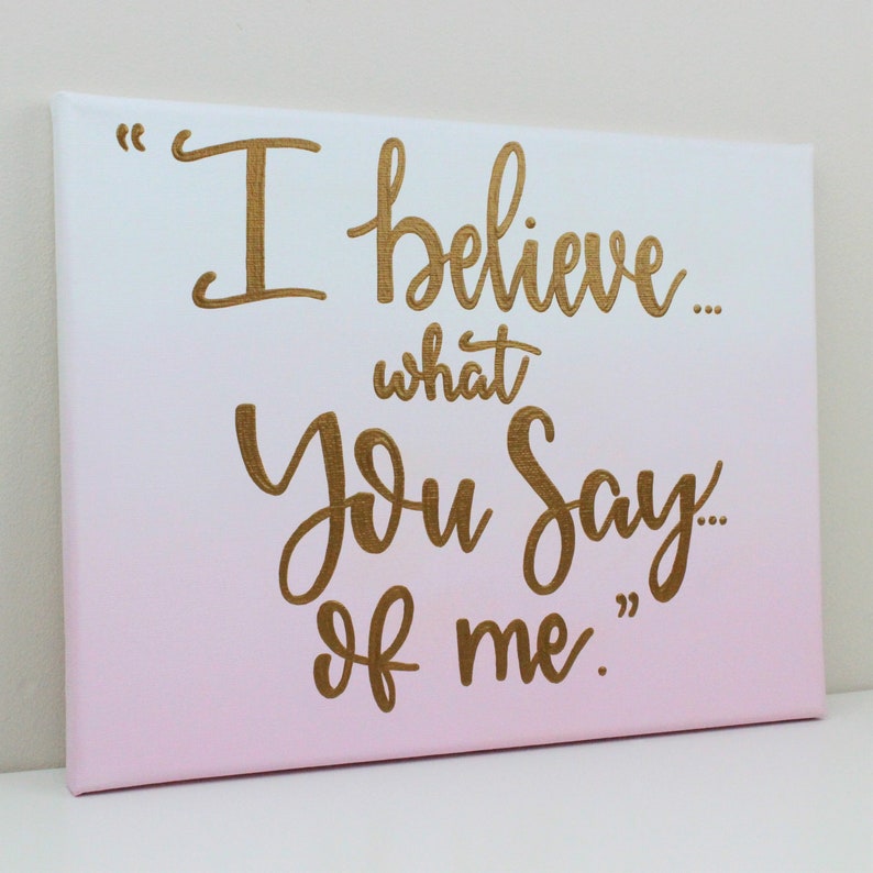 Custom Metallic Quote Painting, Custom Quote Art, Custom Painting ...