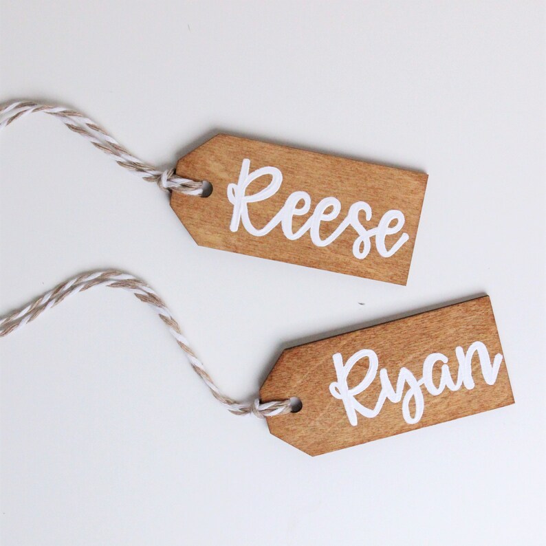 Custom Wood Gift Tags, Personalized Wood Tags, Wooden Christmas Gift ...