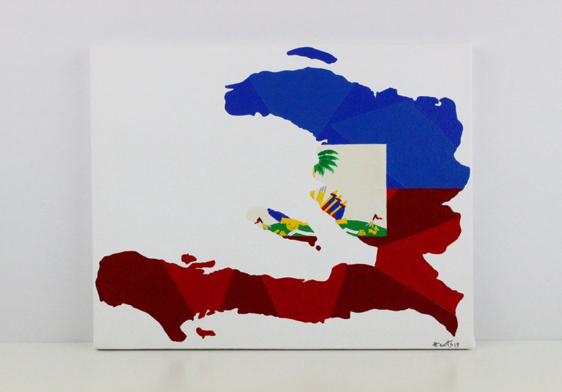 Custom Flag Map Painting, Original Painting, Custom Map Gift, Custom ...