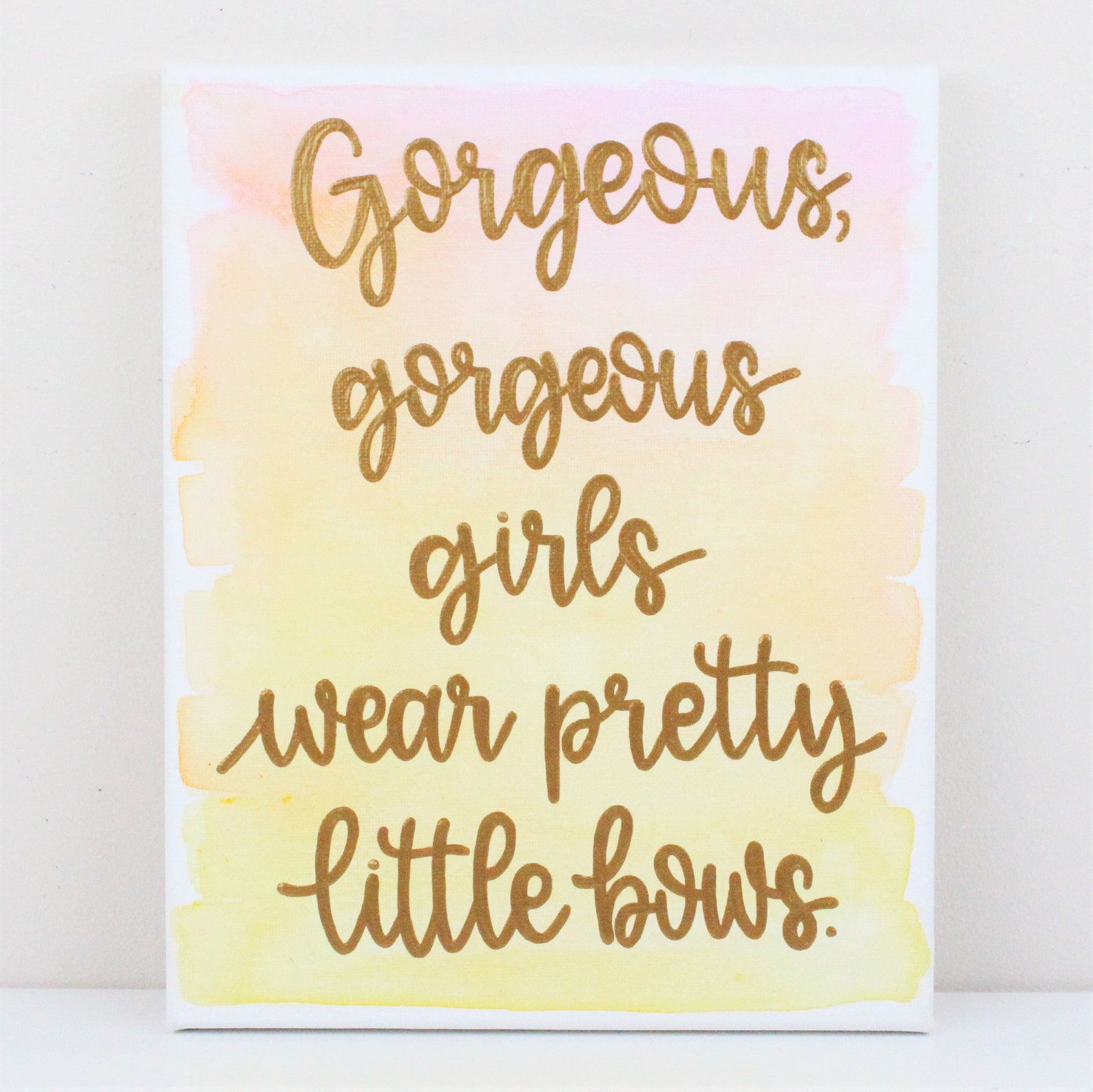 Custom Ombre Watercolor Canvas, Custom Quote Canvas, Custom Quote Sign ...