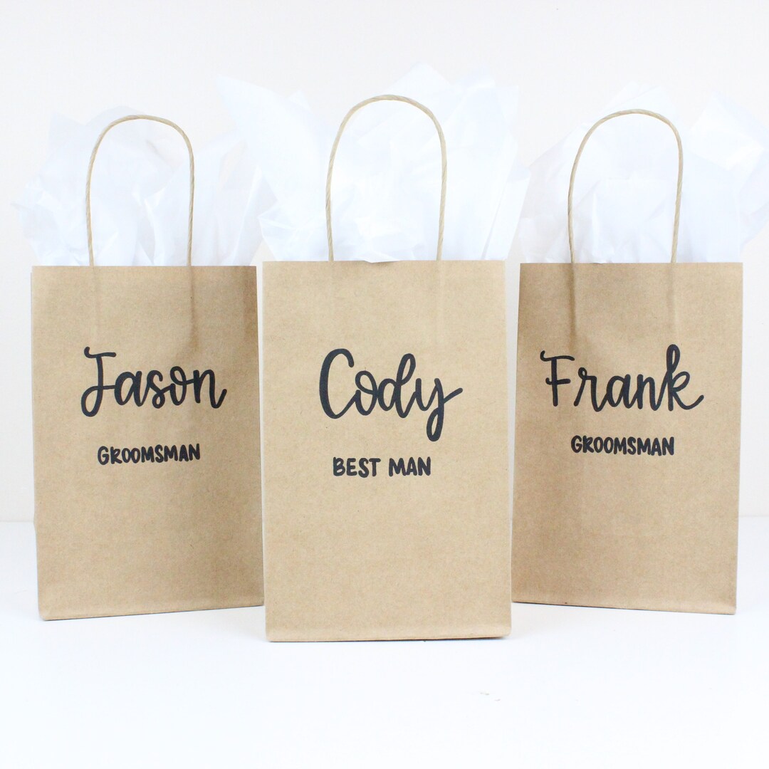 Groomsman Gift Bag, Groomsmen Proposal, Custom Gift Bag, Best Man Gift ...