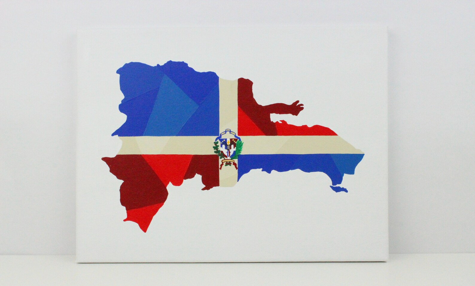 Dominican Republic, Original Painting, Travel Gift, Map Gift, Dominican ...