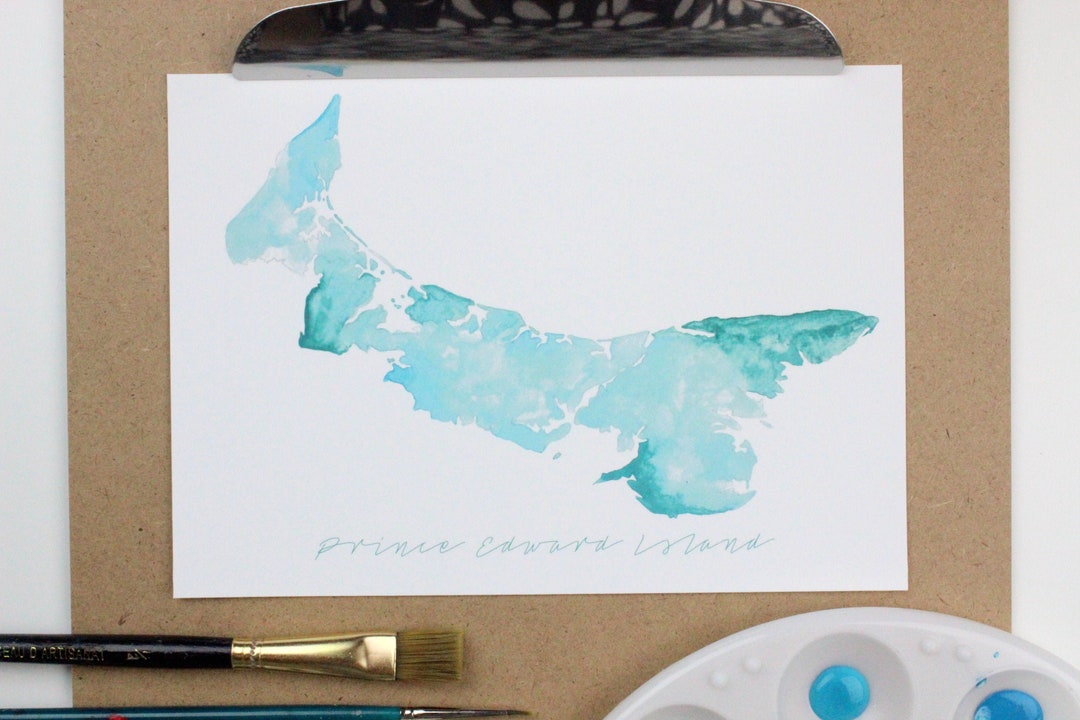Prince Edward Island Map, PEI Map, Canada Gift, Map Gift, Prince Edward ...