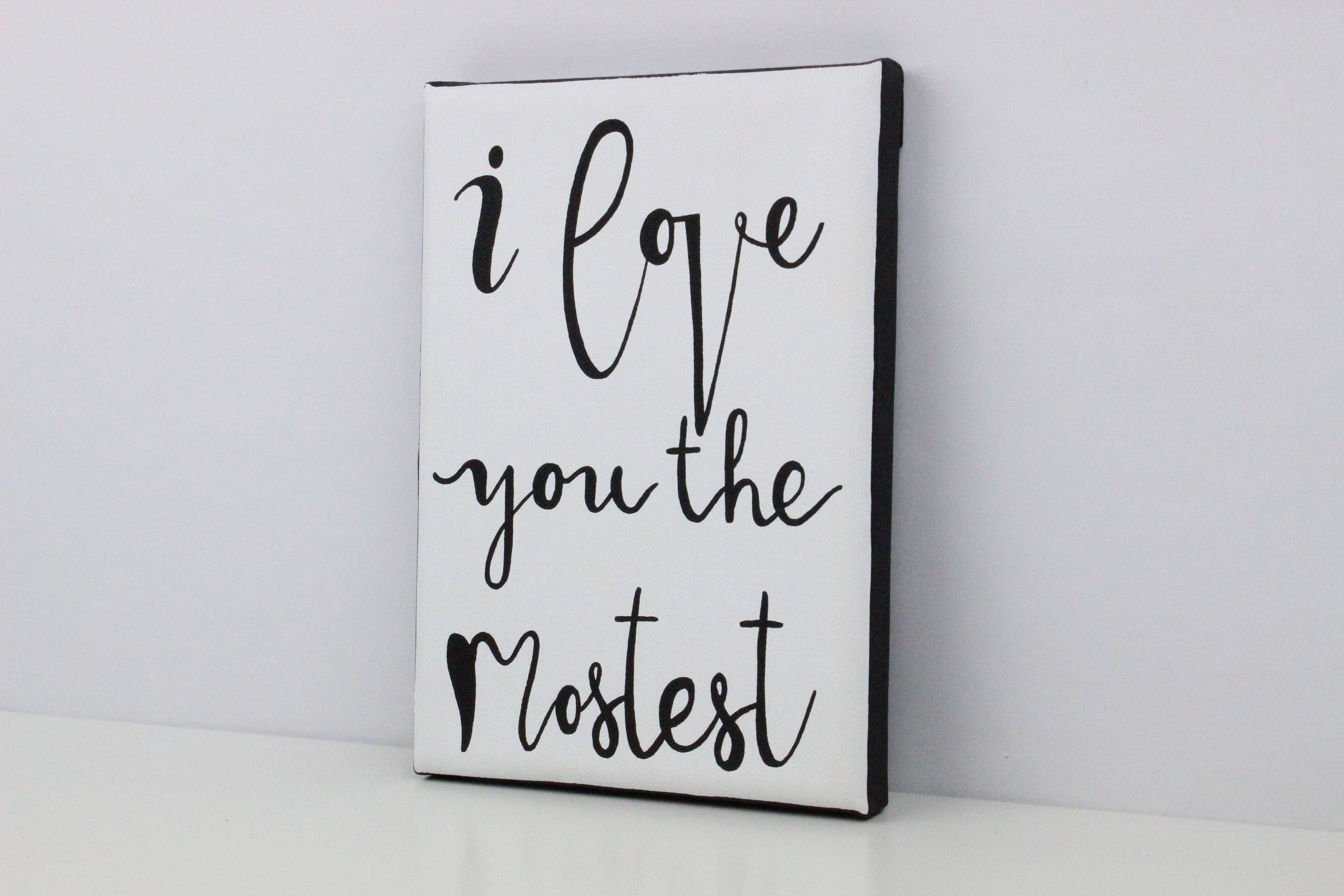 I Love You the Mostest I Love You Mostest Romantic Christmas - Etsy Canada