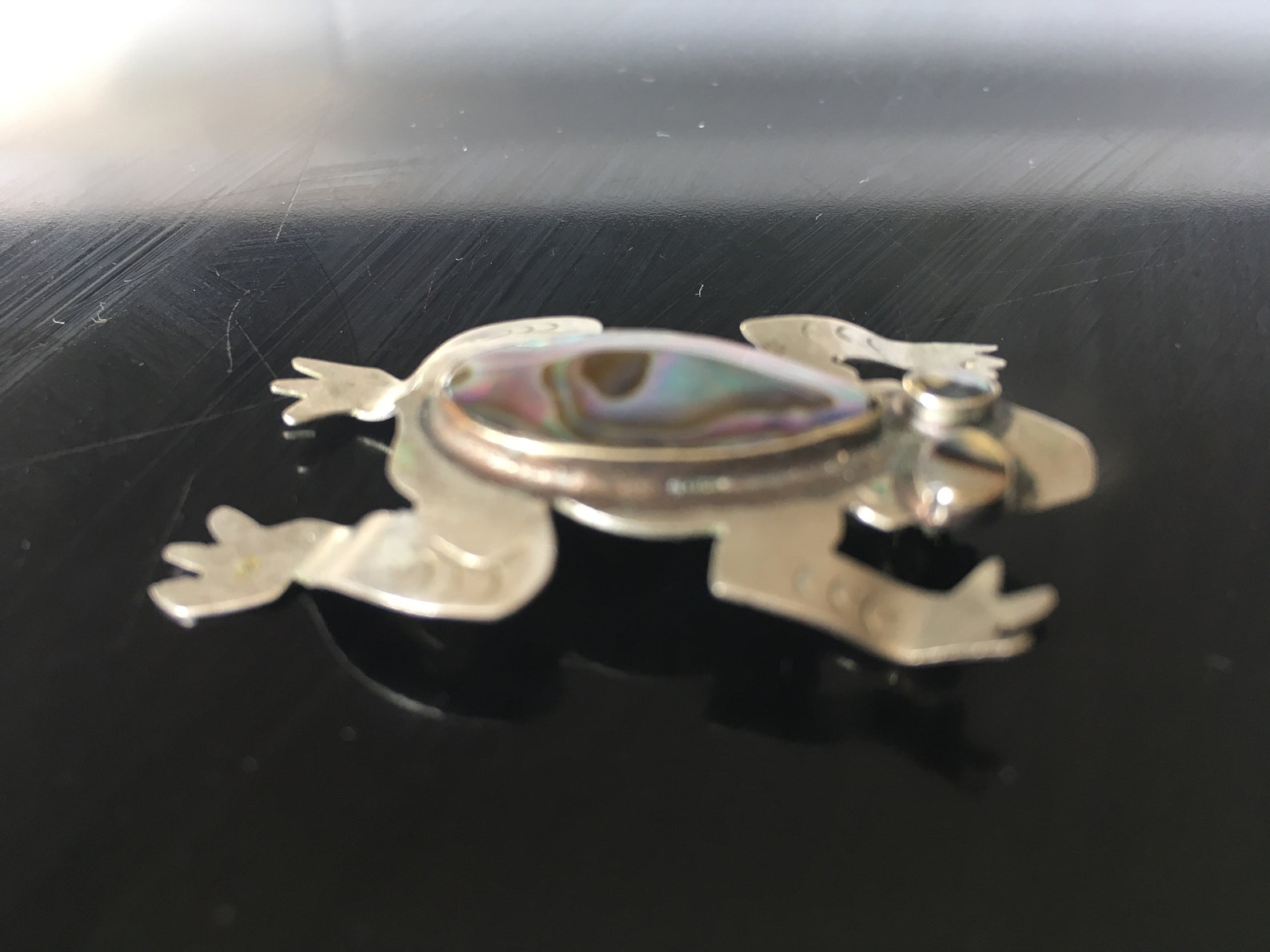 Vintage Alpaca Silver and Abalone Frog Brooch Grenouille - Etsy