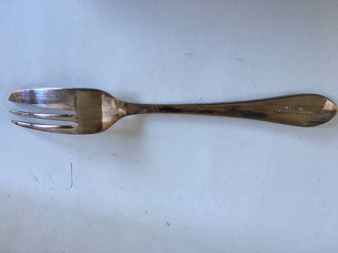 Vintage Set of 6 Silver Plated Cake Forks Pastry Forks Dessert - Etsy