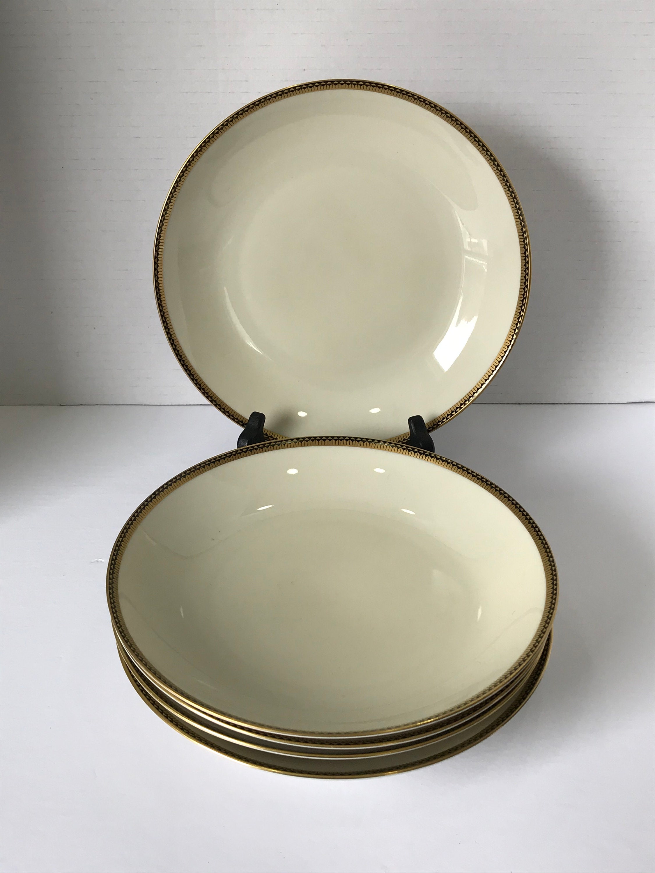 Set of 5 Vintage Zeh-Scherzer Bavaria Germany Mid Century Black, Gold ...