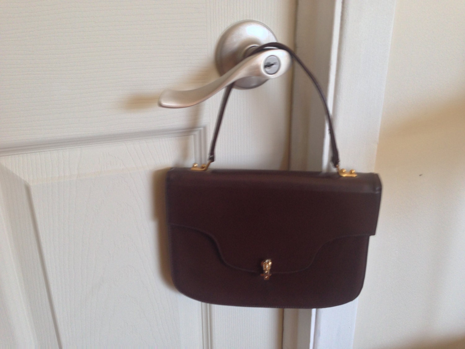 Vintage Chocolate Brown Leather Capri Jan Eddie of Montreal | Etsy