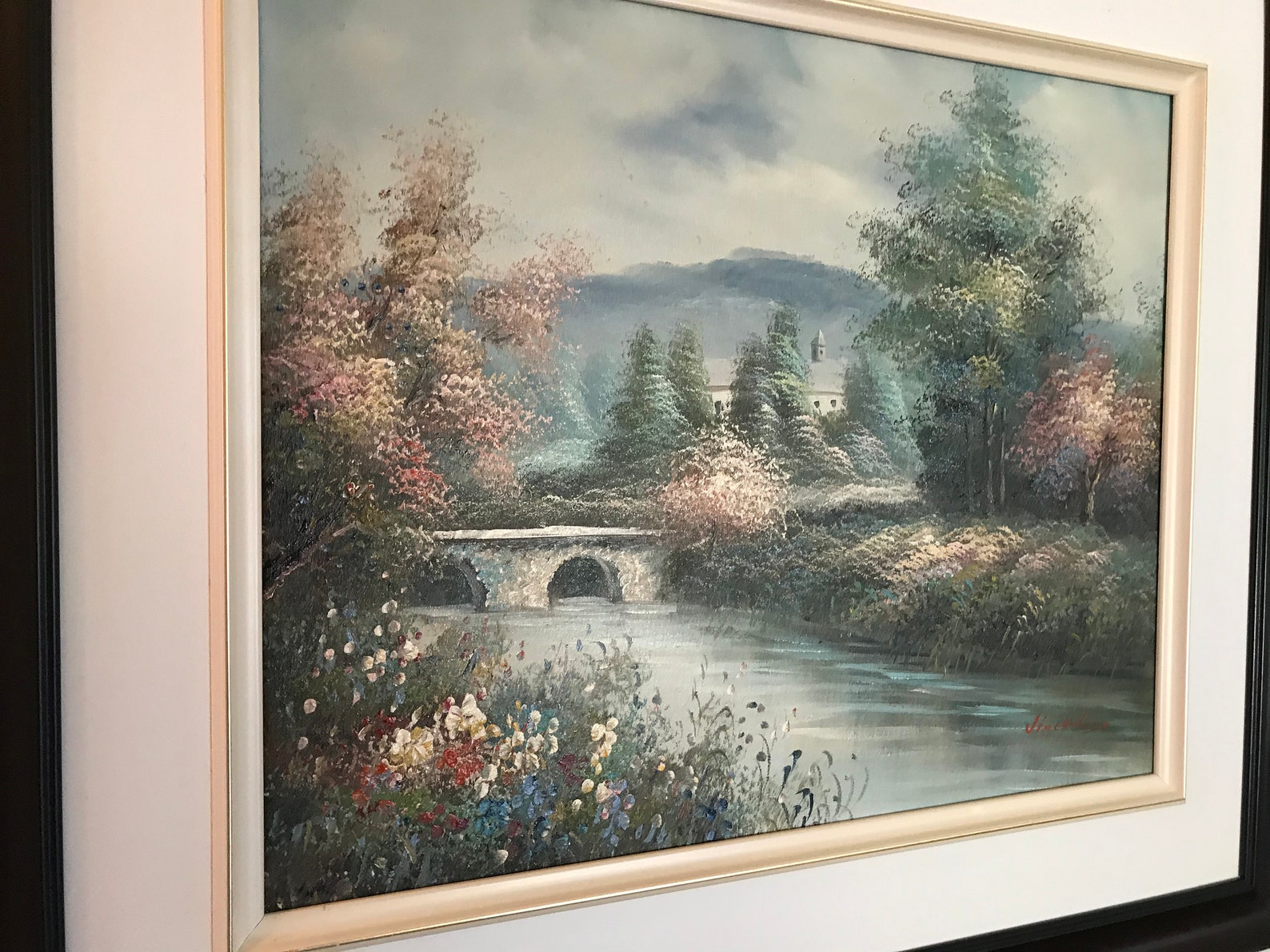 Signed Vincent Original Oil Painting Vintage Painting - Etsy