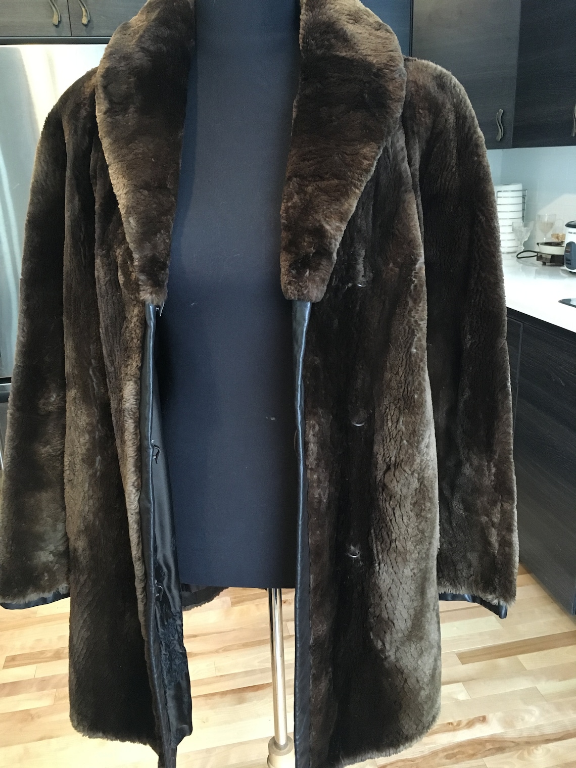 Sheared Beaver Fur Coat Chocolate Brown Beaver Fur Jacket - Etsy