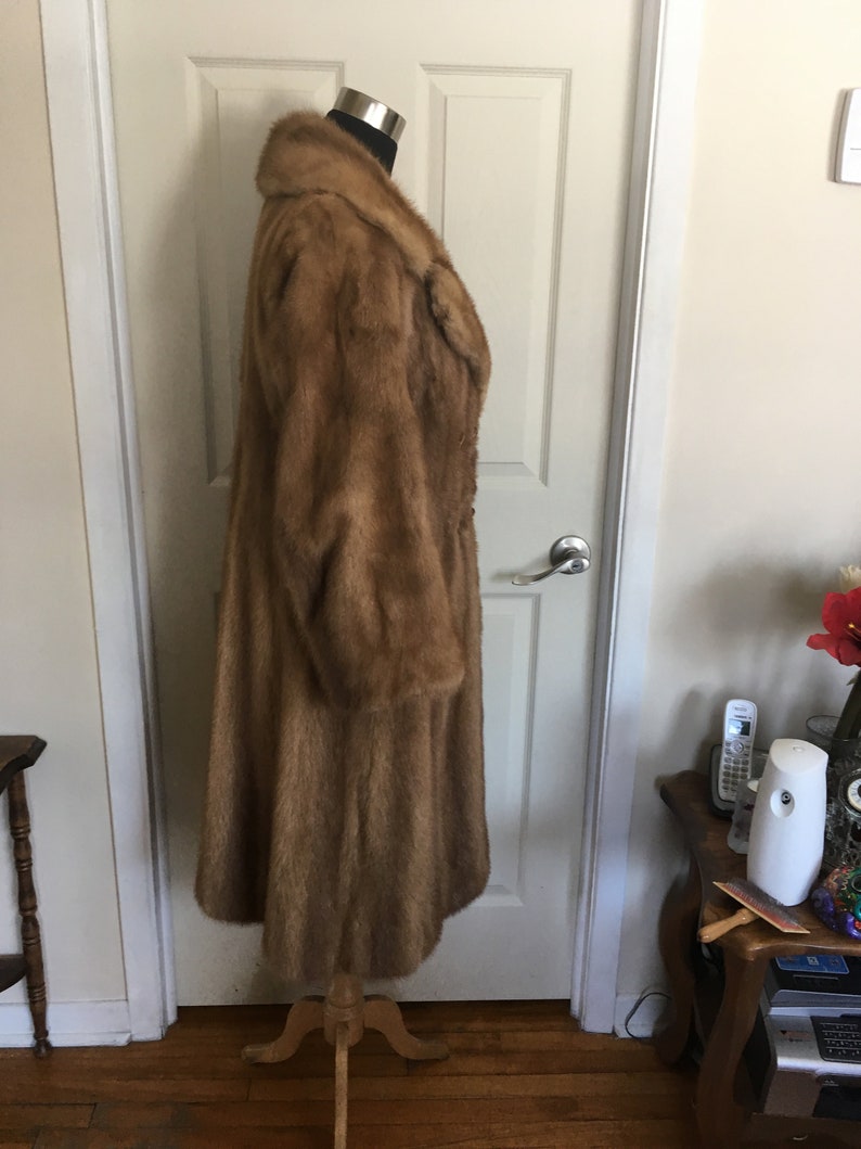 1960s Vintage Mink Fur Coat Dawn Mink Coat Full Length Double - Etsy