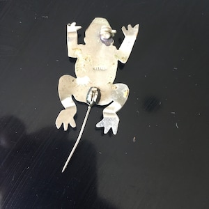 Vintage Alpaca Silver and Abalone Frog Brooch Grenouille - Etsy