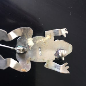Vintage Alpaca Silver and Abalone Frog Brooch Grenouille - Etsy