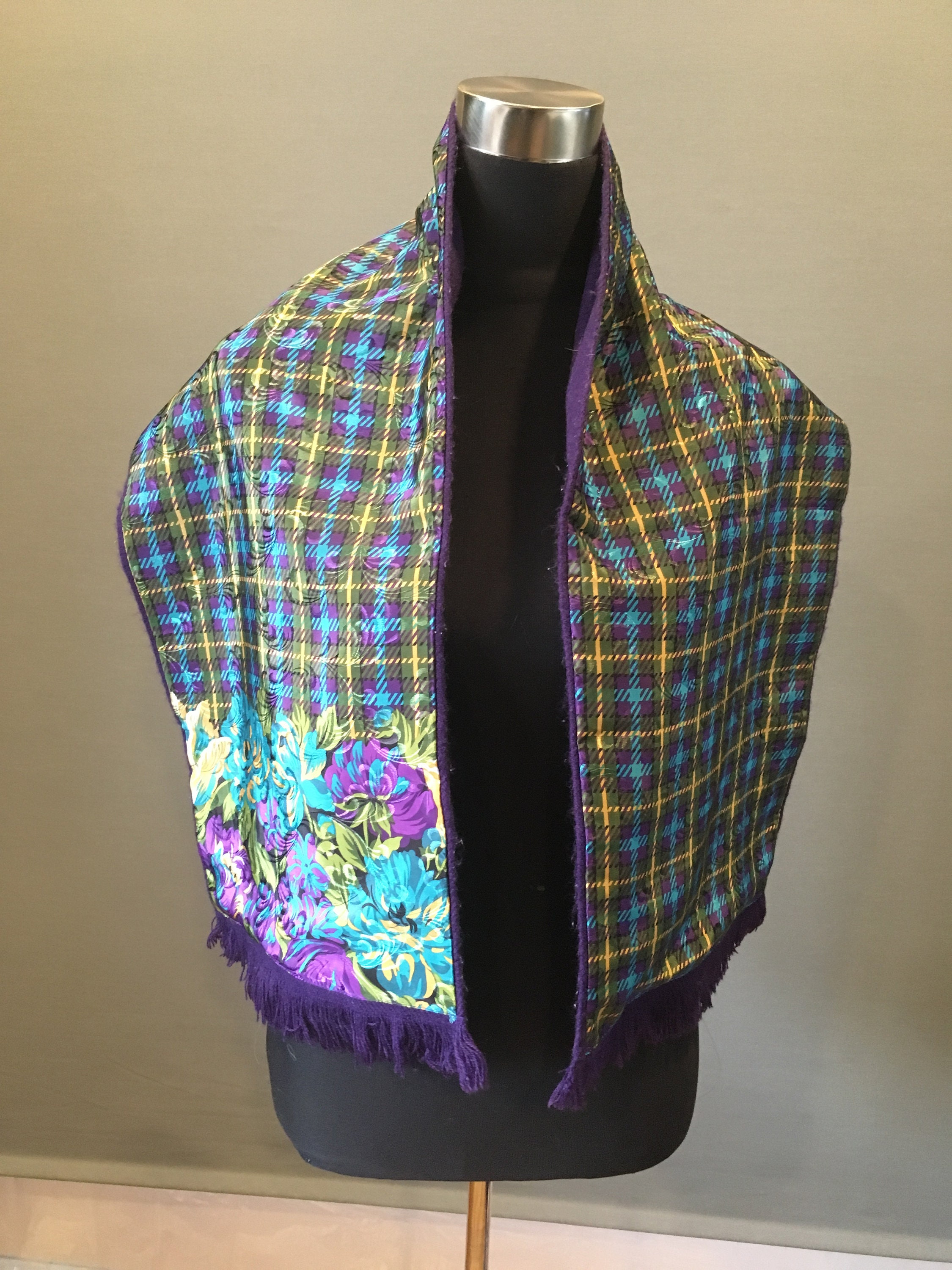 Vintage 1980's/90's Opera Scarf Fringe Ladies Scarf | Etsy