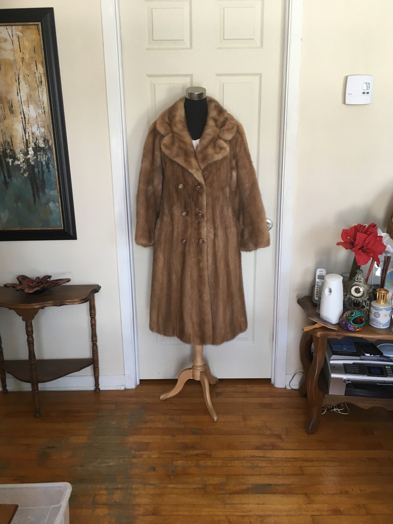 1960s Vintage Mink Fur Coat Dawn Mink Coat Full Length Double - Etsy