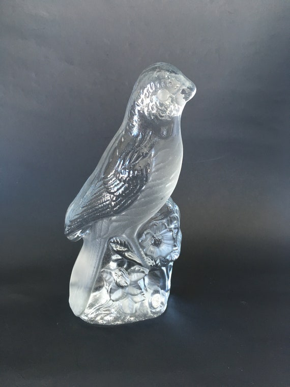 Vintage Viking Glass Bird Bookend Paperweight 1940's - Etsy