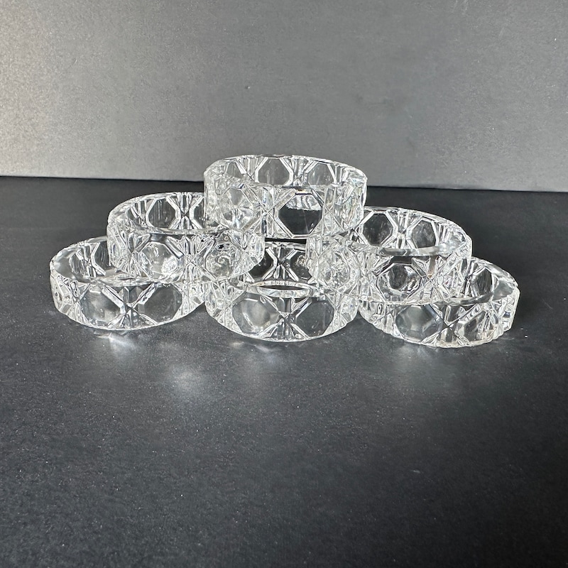 Crystal Napkin Rings - Etsy