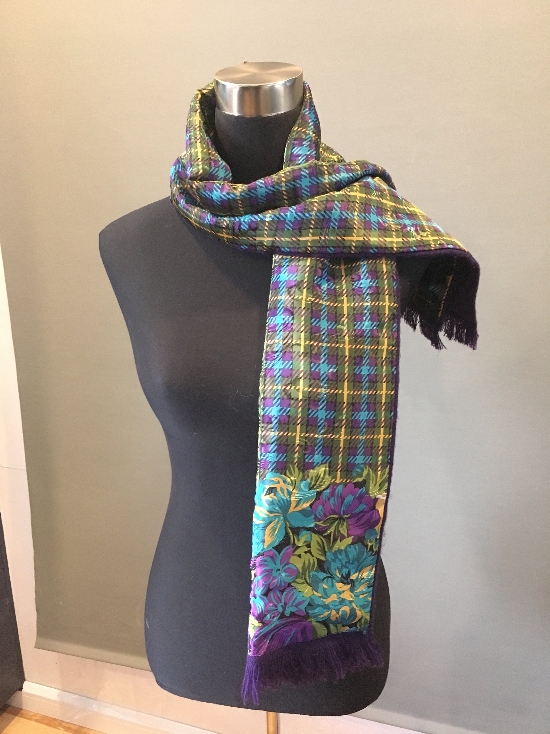 Vintage 1980's/90's Opera Scarf Fringe Ladies Scarf - Etsy Canada