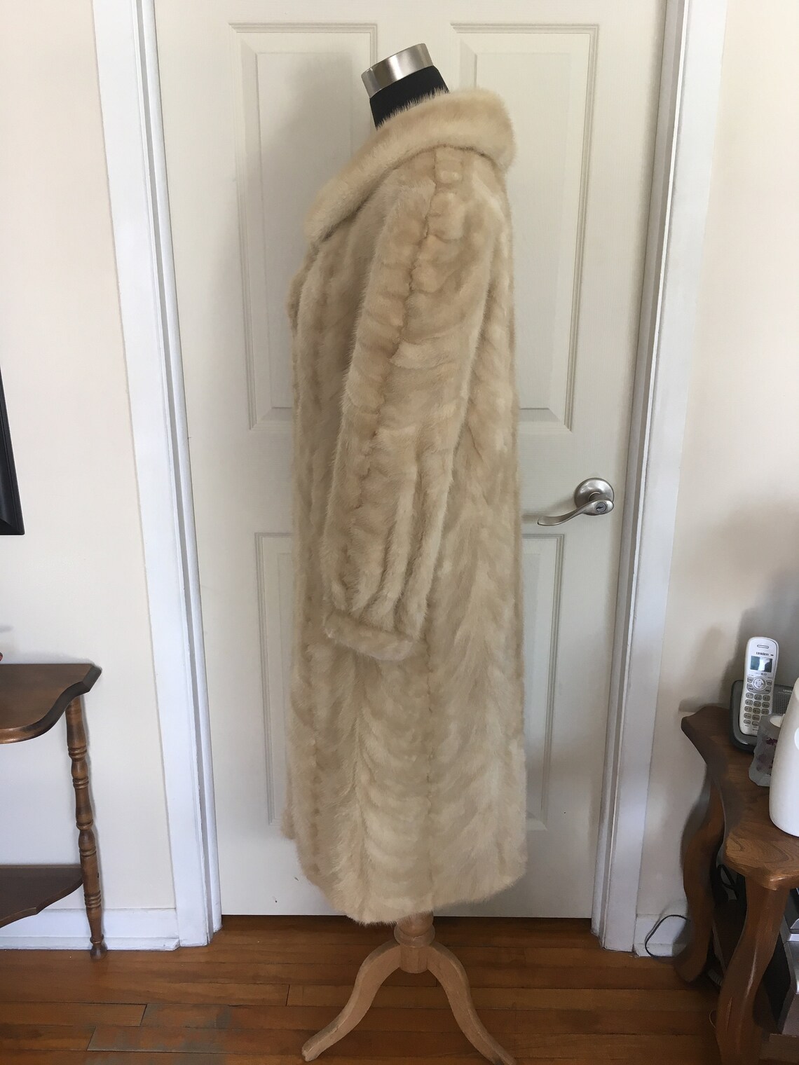 1980s Vintage Mink Chevron Cut Winter Coat Fur Coat Wing - Etsy