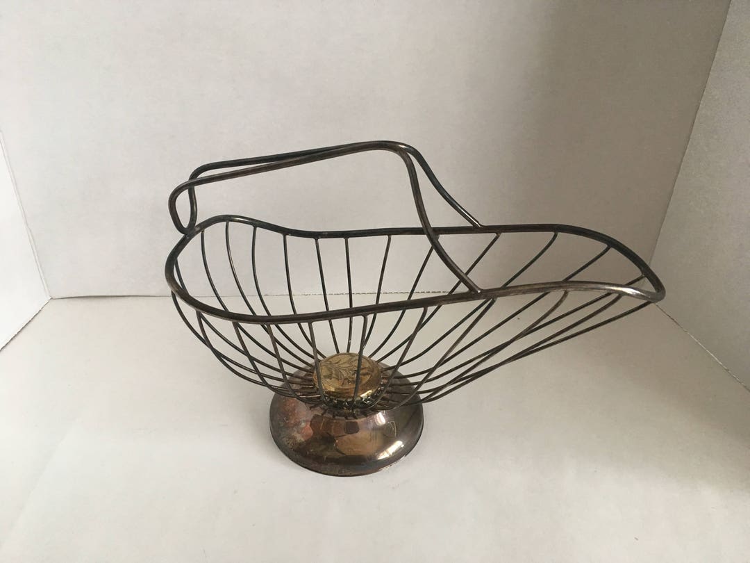 Vintage Silver Plated Art Deco Style Wine Pouring Cradle Basket ...