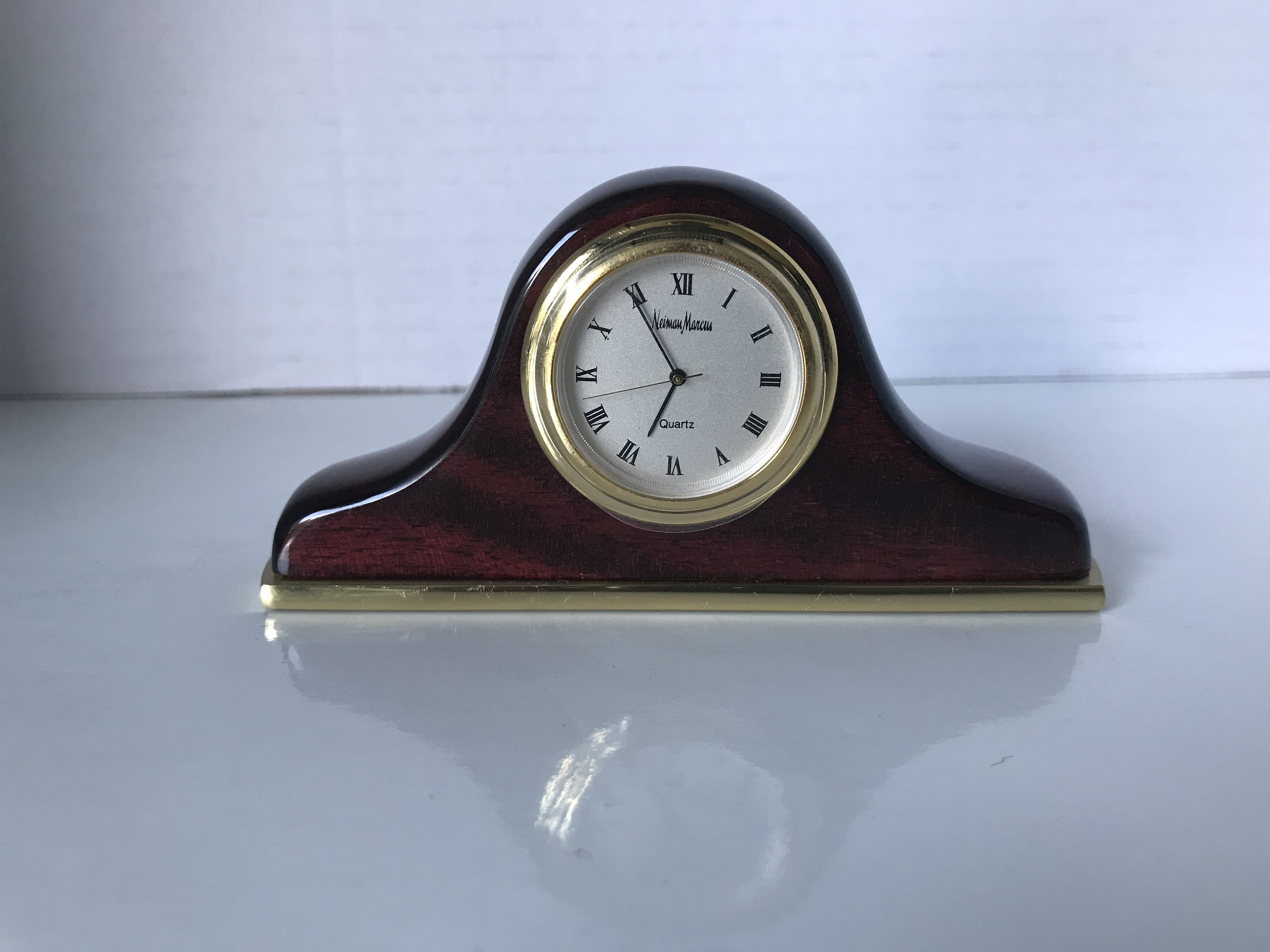 Neiman Marcus Small Mantle Clock / Tabletop Mantle Clock / - Etsy