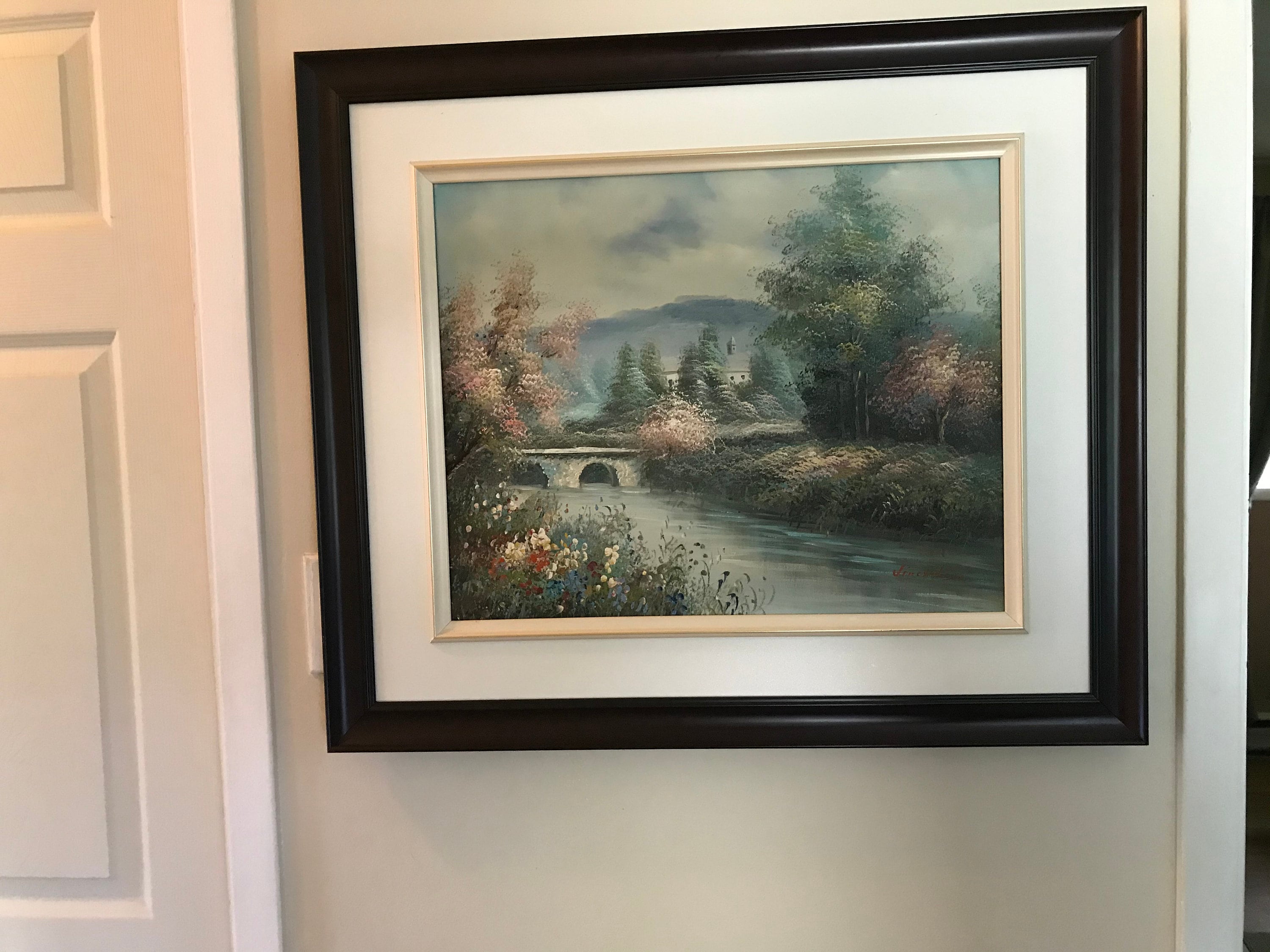 Signed Vincent Original Oil Painting Vintage Painting | Etsy