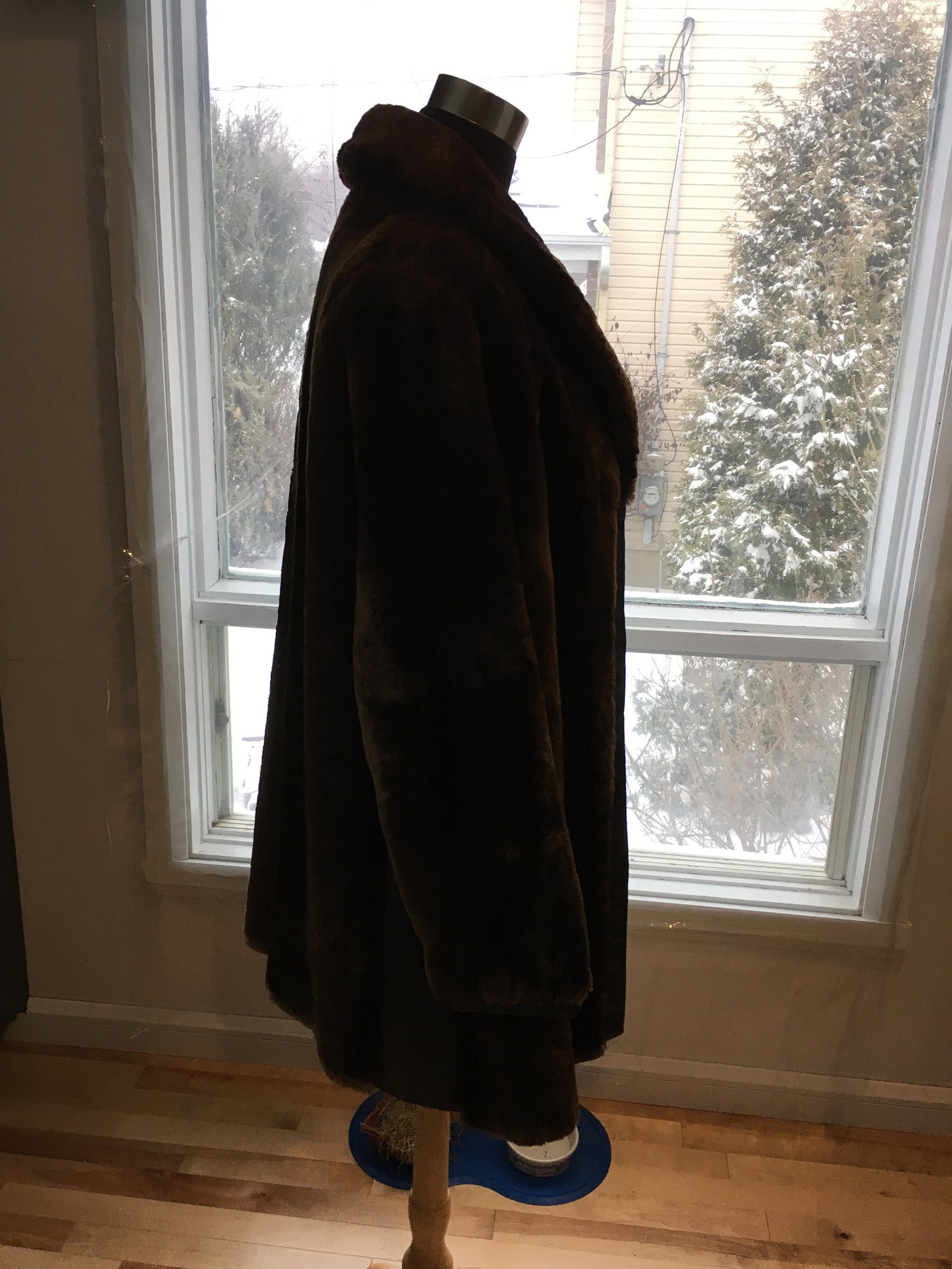 Sheared Beaver Fur Coat Chocolate Brown Beaver Fur Jacket - Etsy