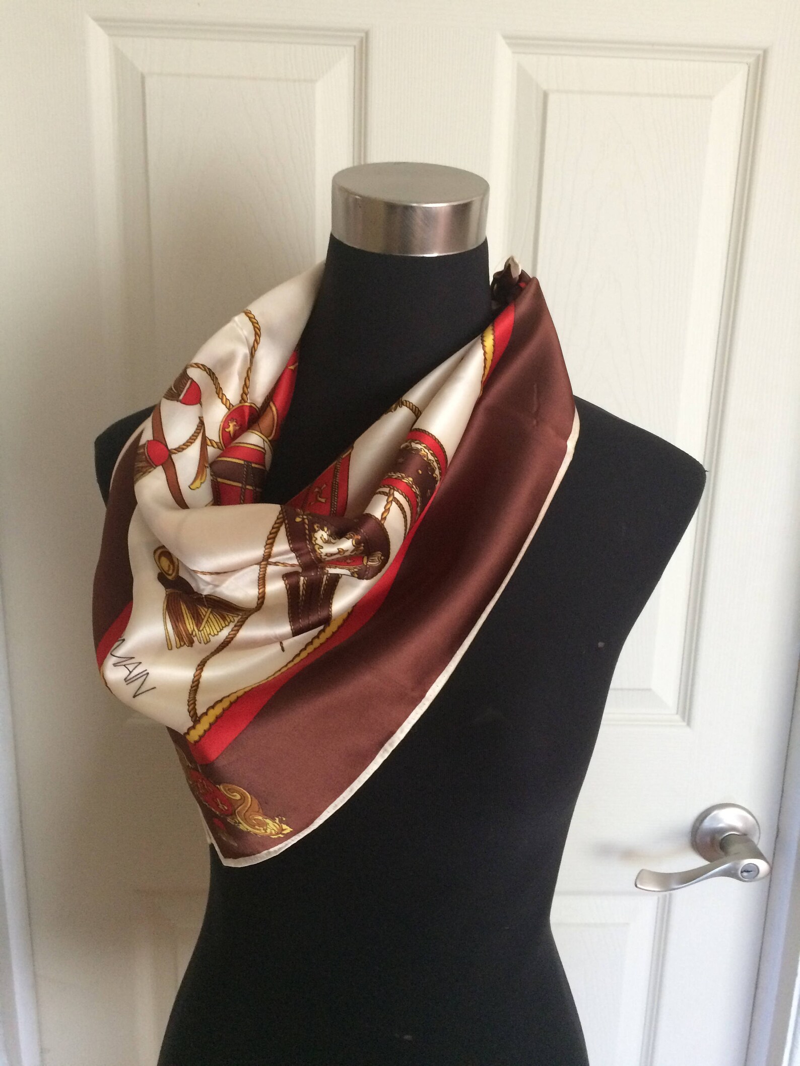 Vintage St. Germain Unisex Square Marching Band Scarf in | Etsy