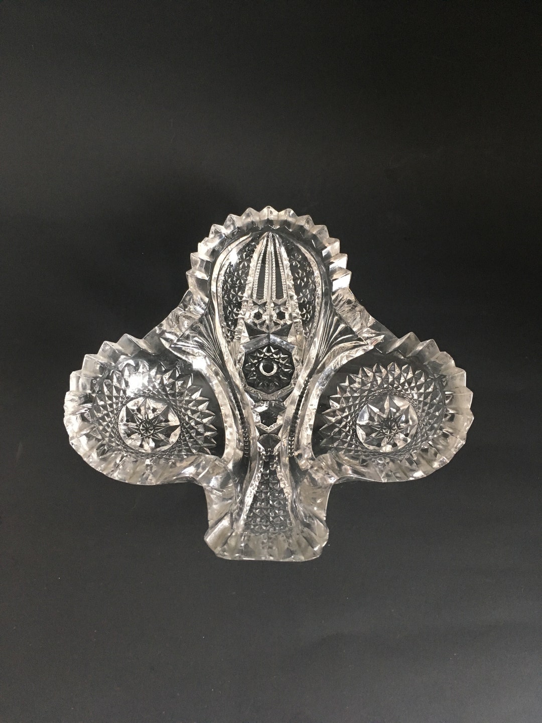 Cambridge Marjorie Near Cut Pattern # 263 EAPG Cut Glass Spades Shape ...