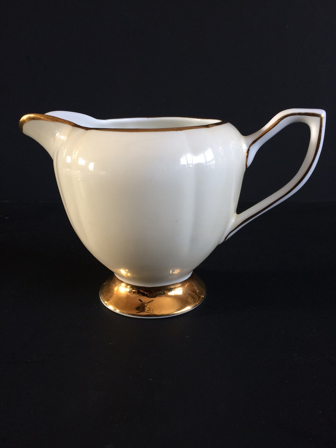 Clare (england) Gold Gilded Bone China Creamer/milk Jug - Etsy