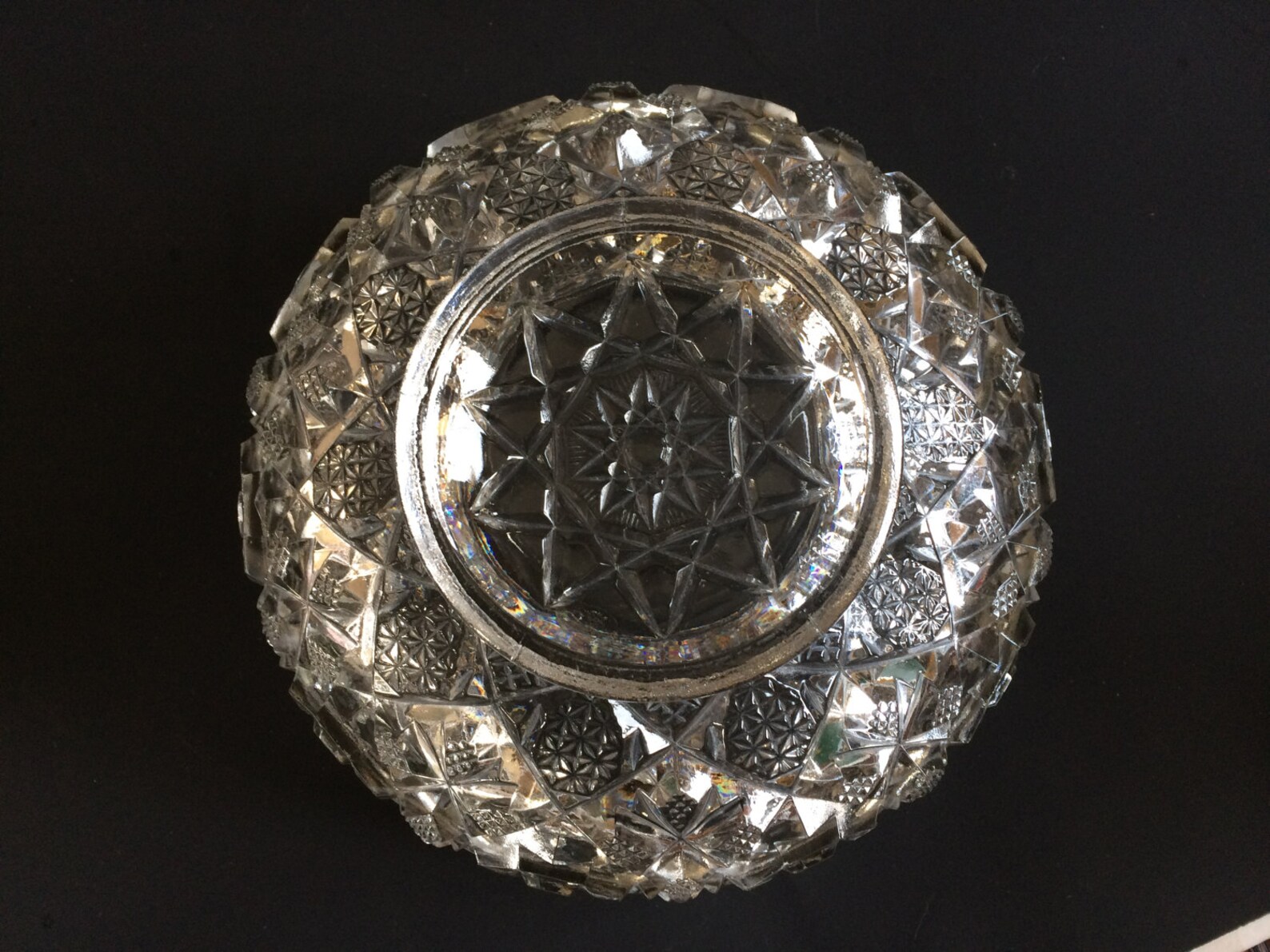 Vintage Pressed Glass Footed Fruit Bowl - Etsy