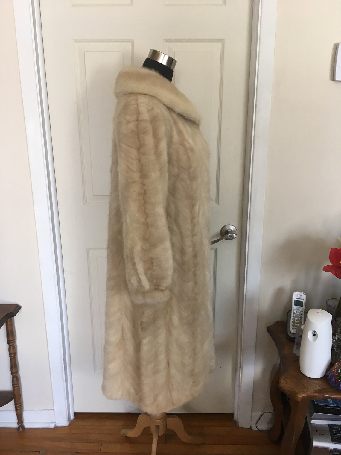 1980s Vintage Mink Chevron Cut Winter Coat Fur Coat Wing - Etsy