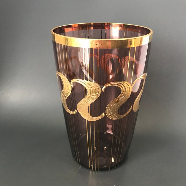 Magenta Glass Vase - Etsy