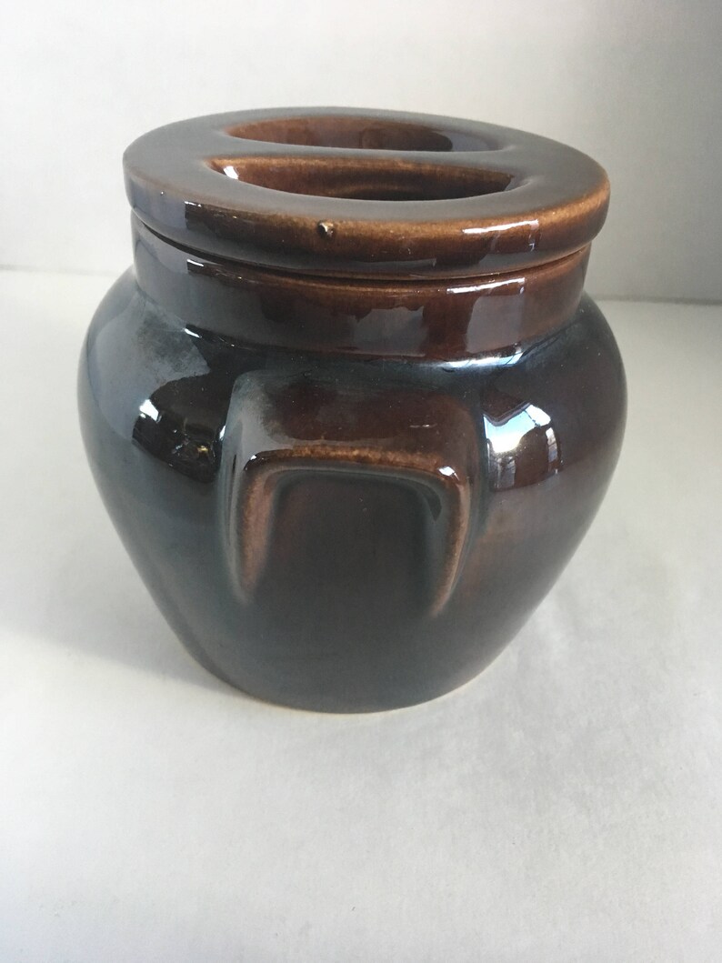 Set of 3 Glazed Vintage Inividual Bean Pots | Beauceware Montreal ...