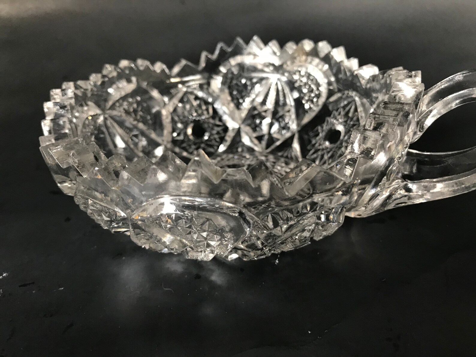 Antique Cambridge Marjorie Near Cut Pattern # 263 EAPG Cut Glass Bonbon ...