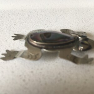 Vintage Alpaca Silver and Abalone Frog Brooch Grenouille - Etsy