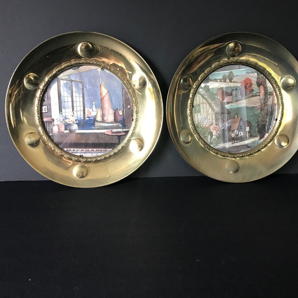 Brass Plate Frame Set - Etsy