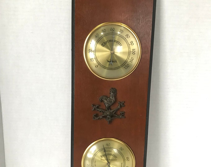 Vintage Verichron Weather Station Thermometer and Hydrometer 2 in 1 ...