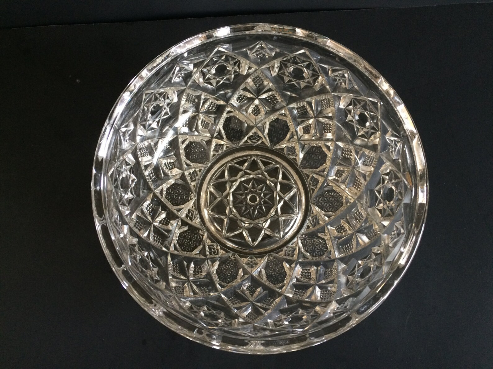 Vintage Pressed Glass Footed Fruit Bowl - Etsy