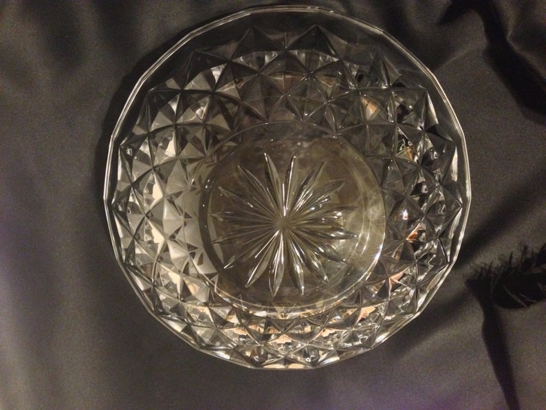 Val St. Lambert Imperial Pattern Cut Crystal Salad Bowl - Etsy
