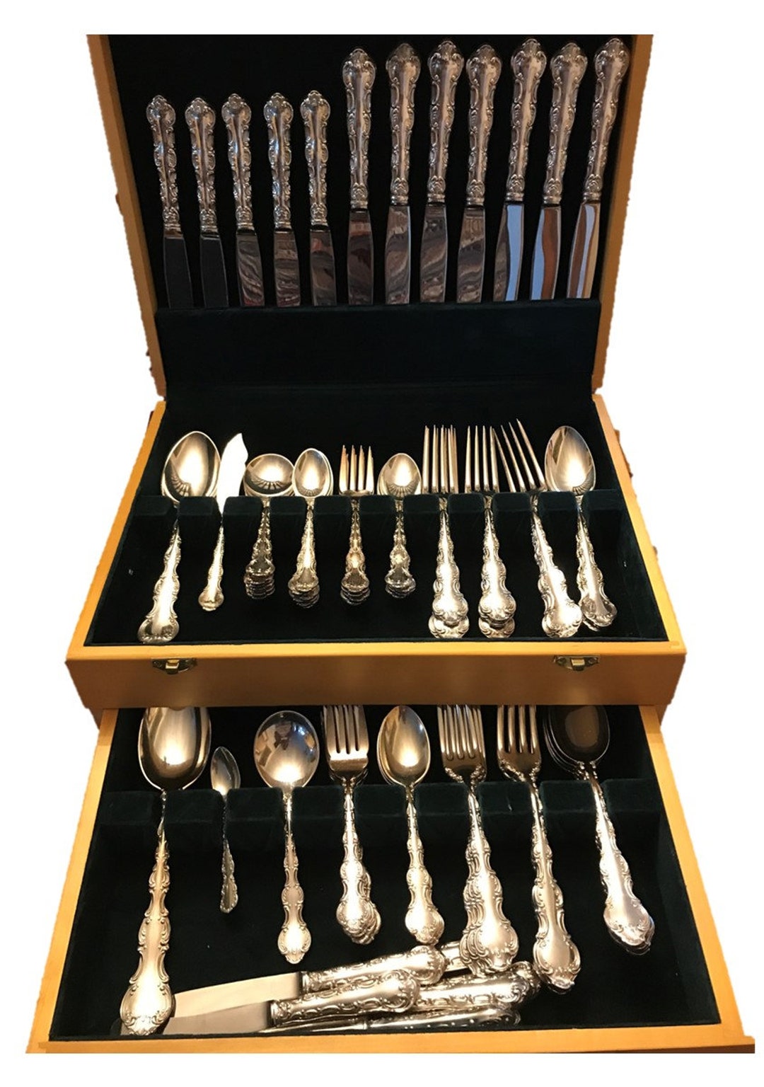 Birks Regency Silverplate "louis De France" Flatware Place Setting for ...